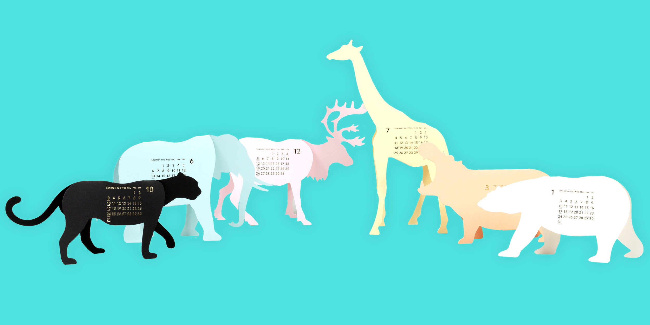 Good Morning, Inc. - Safari - Paper Craft Calendar at buyolympia.com