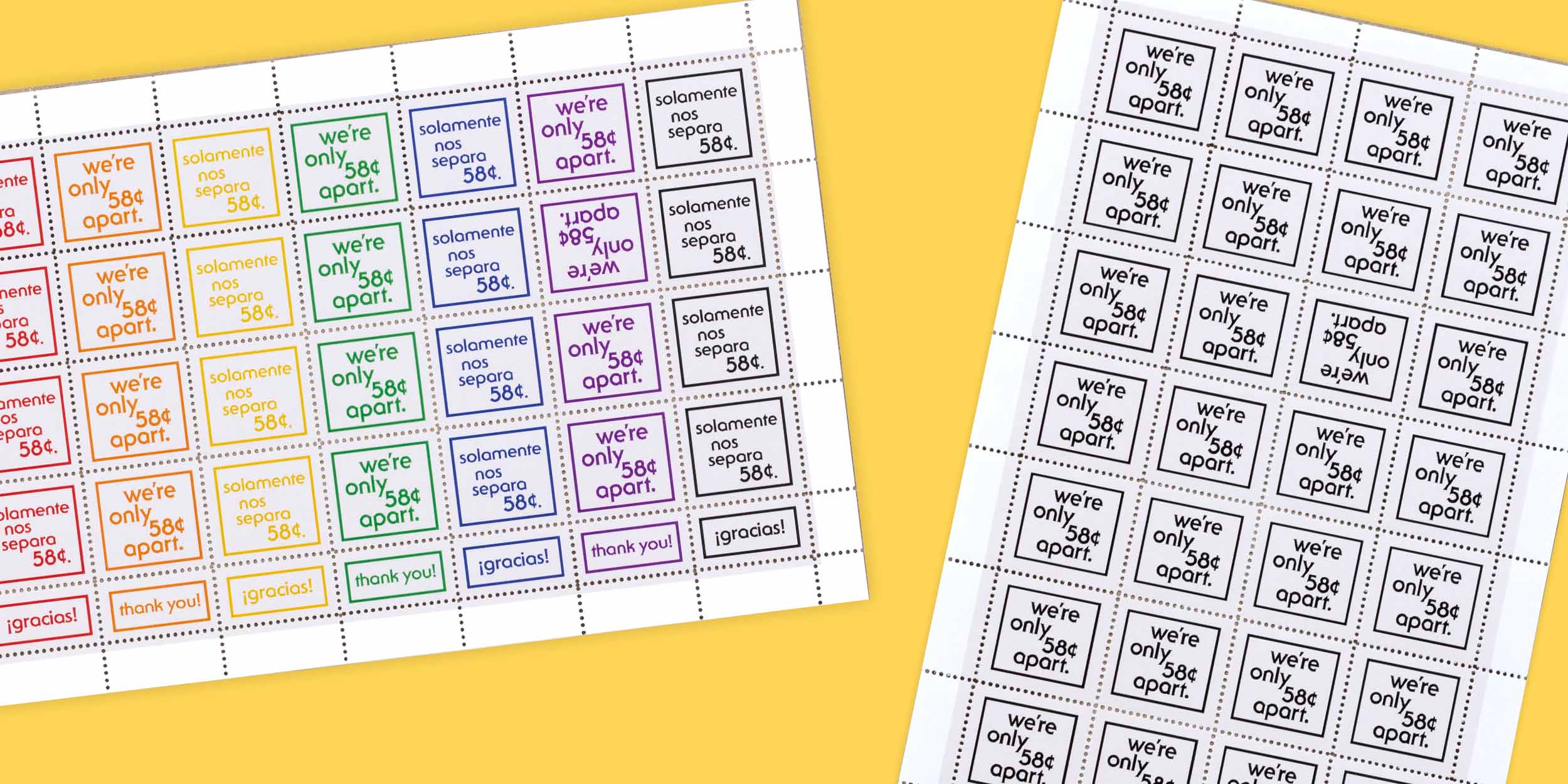 The Portland Stamp Company - We're Only 58¢ Apart Bilingual at ...