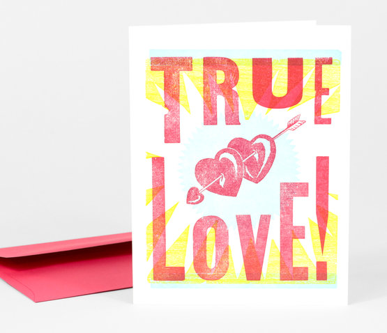 Steam Whistle Letterpress - True Love at buyolympia.com